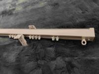 China Aluminum Alloy Slide Rail Curtain Track Straight Thickened Silent Double Track Single Track for sale