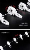 China Thickened Snake Shaped Curtain Track Aluminum Alloy Slide Curtain Track for sale