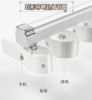 China Embedded Invisible Curtain Track Balcony Bedroom Type Exposed Type Snake Curtain for sale