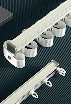 China Aluminum Alloy Waterwave Curtain Rail Track Thickened Silent S-Shaped for sale