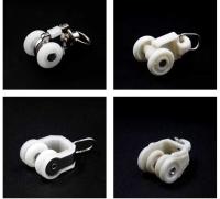 China Pulley Slide Hook Accessories Curtain Slide Buckle Guide Rail Curved Rail Straight Rail for sale
