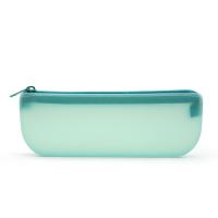 China 19*7*2.8cm Student Pen Tools Silicone Storage Bag in Colorful Design with Custom Logo for sale