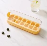 China Ice Cube Making 7-Hole 14-Hole and 21-Hole Pressing Ice Box Silicone Ice Making Model for sale