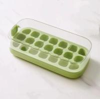 China Ice Cube Making 7-Hole 14-Hole and 21-Hole Pressing Ice Box Silicone Ice Making Model for sale
