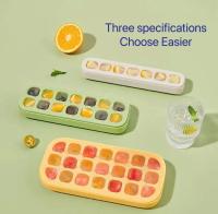 China Ice Cube Making 7-Hole 14-Hole and 21-Hole Pressing Ice Box Silicone Ice Making Model for sale