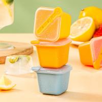 China Silicone Square Ice Cube Tray Making Mold with Lid 6PACK Refrigerator Accessory for sale