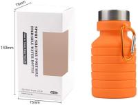 China Stocked Portable Silicone Sports Bottle for Travel Gym Camping Leak Proof and Foldable for sale