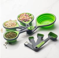 China Lightweight Collapsible Measuring Cups And Spoons Set With Scale For Precise Results for sale