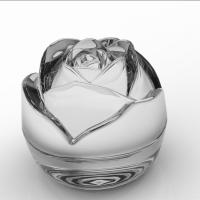 China Silicone Rose Ice Ball Maker Easy Release Large Ice Cube for Cocktail Snack Trays for sale