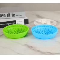 China Dogs in Shower Pet Bowls Feeders Paws Lick Pad Silicone Mat for Dogs Cats 109G for sale