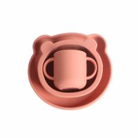 China 500g BPA Free Silicone Kids Baby Feeding Tableware Set with Classic Design Style for sale