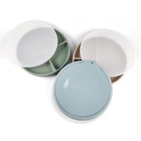 China Silicone Baby Plate with Lid and Suction Customized Color Food Grade Feeding Set for sale