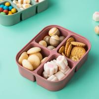China Silicone Baby Food Storage Container Rectangle Shape Microwave Safe BPA Free Reusable for sale