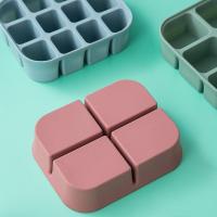China Silicone Baby Food Storage Container Rectangle Shape Microwave Safe BPA Free Reusable for sale