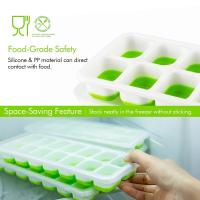 China Flexible and Sustainable 4 Pack Easy-Release Ice Cube Trays for Your Freezer for sale