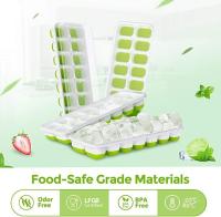 China Flexible and Sustainable 4 Pack Easy-Release Ice Cube Trays for Your Freezer for sale