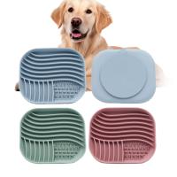 China 2024 Silicone Pet Slow Feeder BPA Free Licking Mat for Dogs and Cats Large Suction Cup for sale