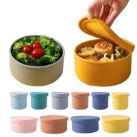 China Kitchen Food Storage Round Silicone Lunchbox Bento Box with BPA Free and Fresh-keeping for sale