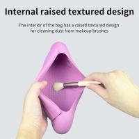 China Logo Customized Silicone Travel Cosmetic Organizer for Women and Girls for sale
