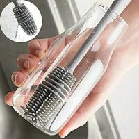 China 55g Silicone Bottle Brush Cleaning Brush for Hand Washing Water Bottles and Glassware for sale