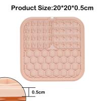 China Silicone Pet Lick Pad Slow Feeder Licking Mat for Dogs/Cats Customized Anxiety Relief for sale