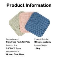 China Silicone Pet Lick Pad Slow Feeder Licking Mat for Dogs/Cats Customized Anxiety Relief for sale