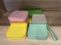 China Jewelry and Makeup Storage Bag Customized Silicone Cosmetics Box for Girls' Accessories for sale
