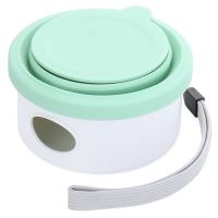 China Outdoor Travel Dog Feeder 3 in 1 Collapsible Pet Water Bowl with Lid and Foldable Design for sale