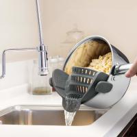 China Adjustable Silicone Clamps The Perfect Fit for Utensils Type Colander Filters and POTS for sale