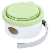 China Outdoor Travel Dog Feeder 3 in 1 Collapsible Pet Water Bowl with Lid and Foldable Design for sale