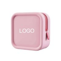 China Custom Logo Trendy Silicone Cosmetic Bag for Portable Travel and Brush Holder Design for sale
