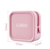 China Custom Logo Trendy Silicone Cosmetic Bag for Portable Travel and Brush Holder Design for sale