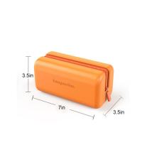 China Fashionable Silicone Brush Holder Makeup Bag with Modern Design Style and Custom Logo for sale