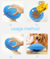 China Interactive Food Ball Toy Durable Silicone Chew Ball for Dog Treat Puzzle and Training for sale