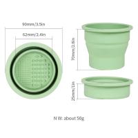 China Beauty Egg Cleaning Tool Wellfine Silicone Folding Brush Cleaner Cup for Beauty Care for sale