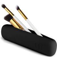 China Modern Design 100% Food Grade Silicone Cosmetic Brush Storage Box with Magnet Closure for sale