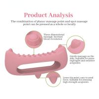 China Neck Silicone Massage Instrument for Key Meridians Brushing and Face Acupoint Massage for sale