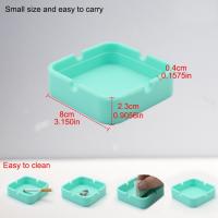 China REACH Certified Silicone Ashtray for Cigarettes Smoking Cigar 4 Lighter Rest Included for sale