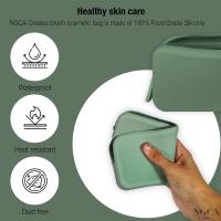 China Travel Essentials Organizer Flexible Design Silicone Makeup Bag for Women Waterproof for sale