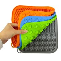 China Pet Slow Feeder Silicone Lick Mat for Cats and Dogs Eco-friendly Custom Pet Bowl for sale