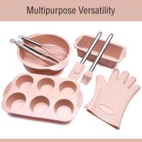 China Silicone Baking Cake Pan Cookie Sheet Molds Tray Set BPA Free Heat Resistant Liners for sale