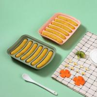 China 17.5*14cm Silicone Sausage Mold for Baby Complementary Food Food Grade Hot Dog Mold for sale