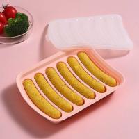 China 17.5*14cm Silicone Sausage Mold for Baby Complementary Food Food Grade Hot Dog Mold for sale
