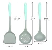 China Food Grade Silicone Kitchen Utensils Set for Non-stick Cooking Tools 670g Home Kitchen for sale