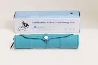China Outdoor Folding Double Bowl Pet Travel Silicone Dog Bowl with Anti-slip Silicone Mat for sale