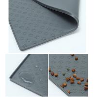 China Silicone Dog Cat Bowl Mat Non-Stick Food Pad with Multiple Color and Custom Printing for sale
