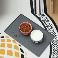 China Silicone Dog Cat Bowl Mat Non-Stick Food Pad with Multiple Color and Custom Printing for sale