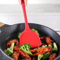 China Commercial Buyer's Top Choice Food Grade Silicone Cooking Spoon Turner Spatula Shovel for sale