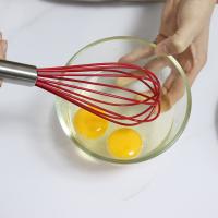 China Multifunctional Silicone Egg Whisk Stirring Tools for Home Kitchen 8/10/12 inch Beater for sale
