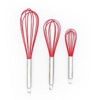 China Multifunctional Silicone Egg Whisk Stirring Tools for Home Kitchen 8/10/12 inch Beater for sale